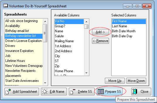 Do-It-Yourself Volunteer Spreadsheets - Volunteer Software